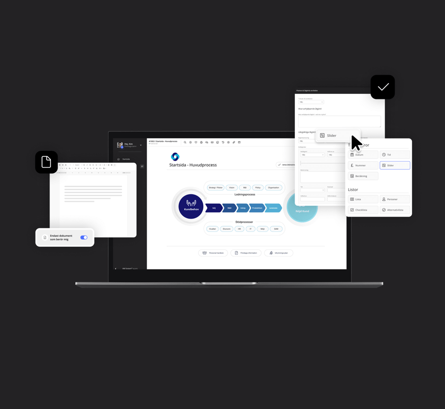 Tools and methods for managing deviations